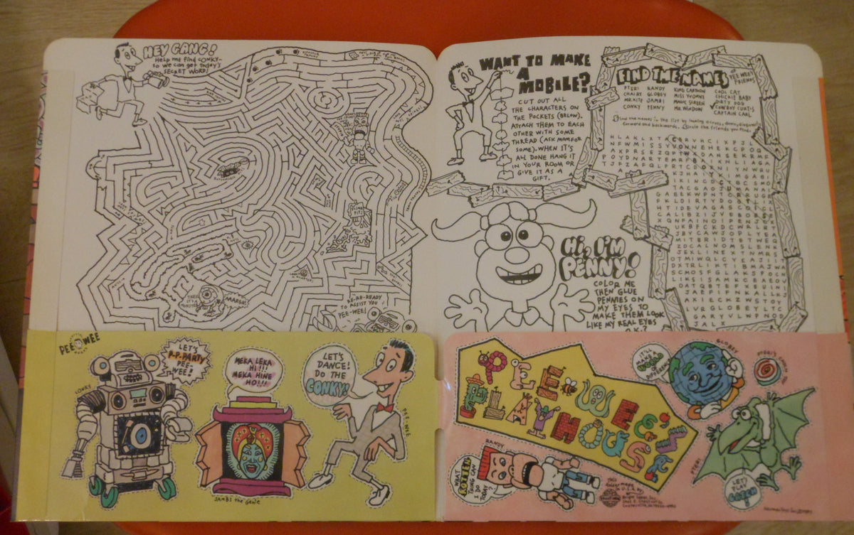 1987 Pee Wee's Playhouse Folder – Retro on 8th