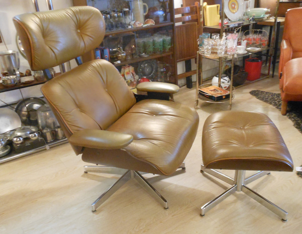 Selig Lounge Chair and Ottoman – Retro on 8th
