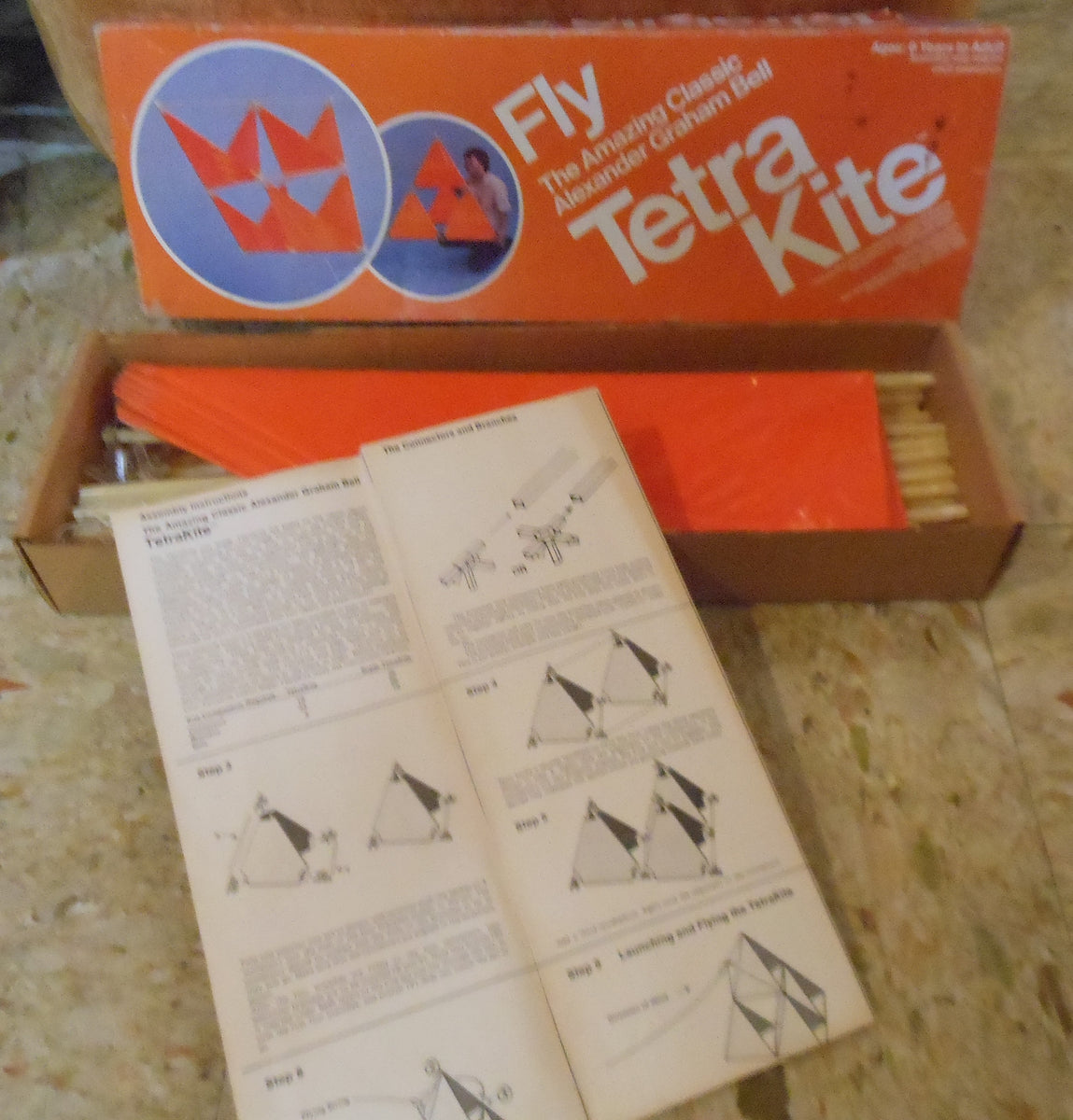 The Amazing Classic Alexander Graham Bell Tetra Kite Kit – Retro on 8th