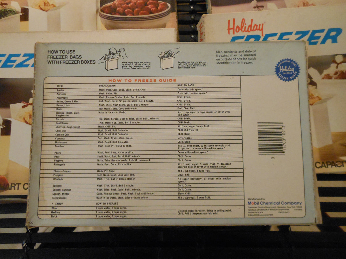 Vintage 70's Holiday Freezer Boxes – Retro on 8th